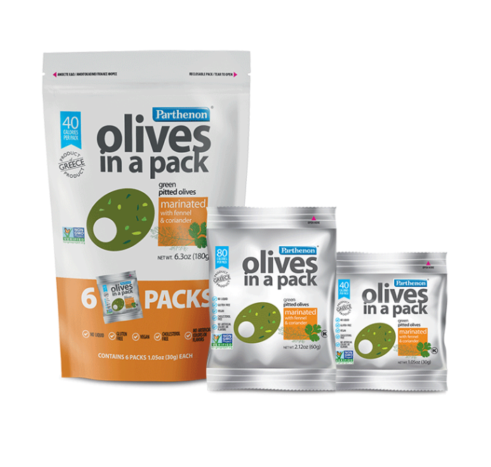Parthenon Olives | olives in a pack